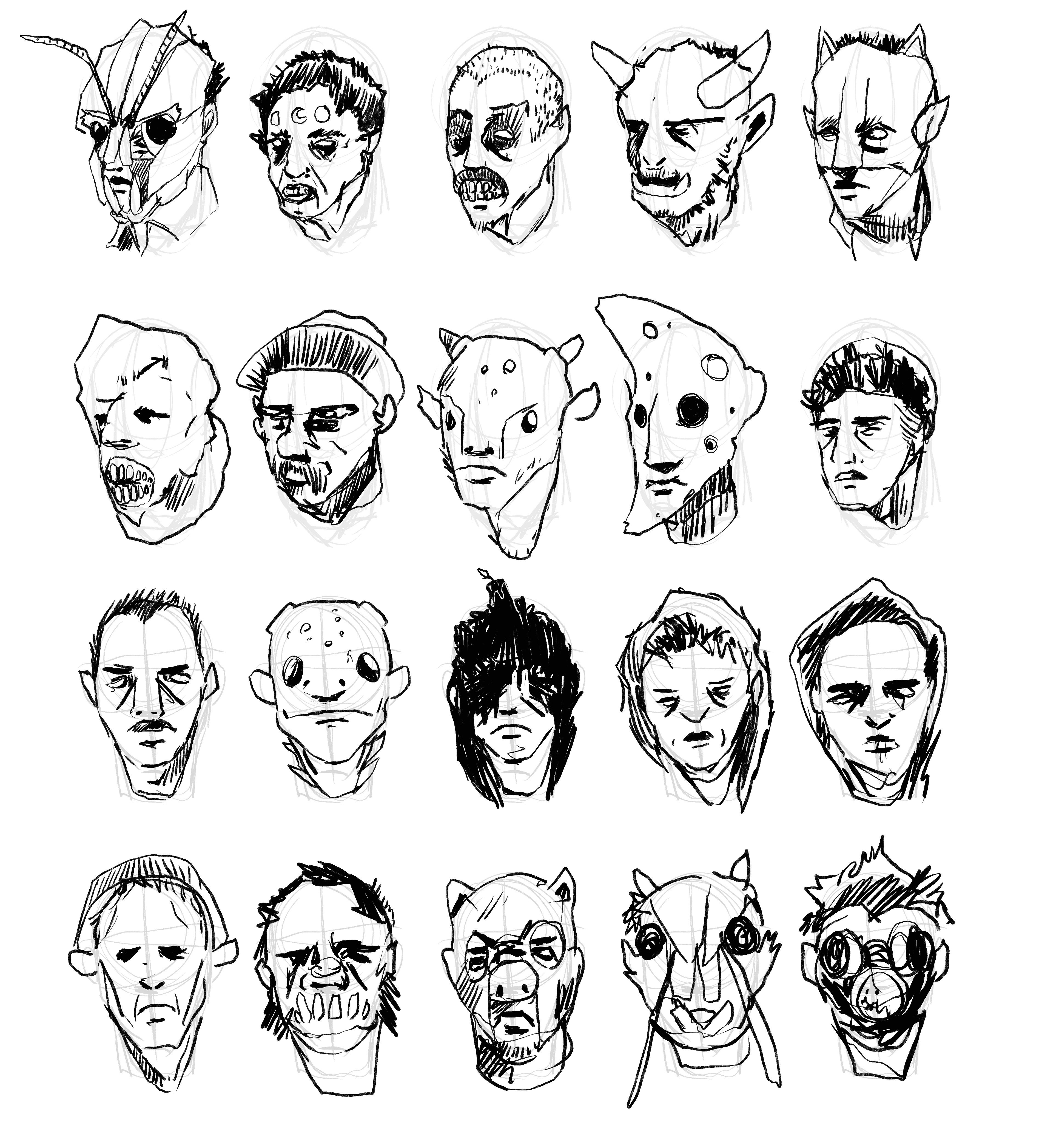 Figure Sketching Basics | Lesson 3 Homework | Learn Squared